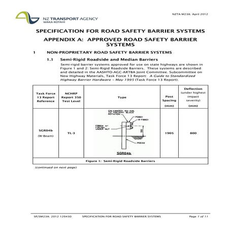 Road safety-barrier-systems-appendix-a | PDF