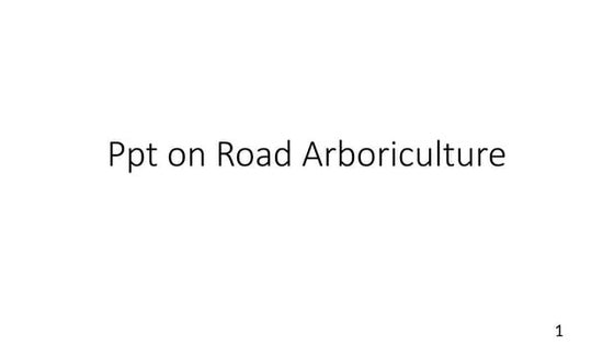 Landscaping on highway | PPTX