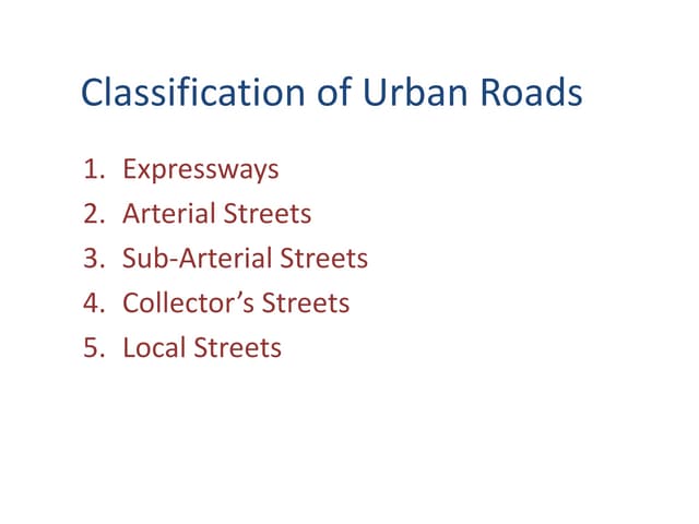 Road Junctions - Transportation Planning | PPTX