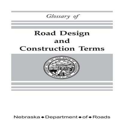 Road construction terms dictionary | PDF