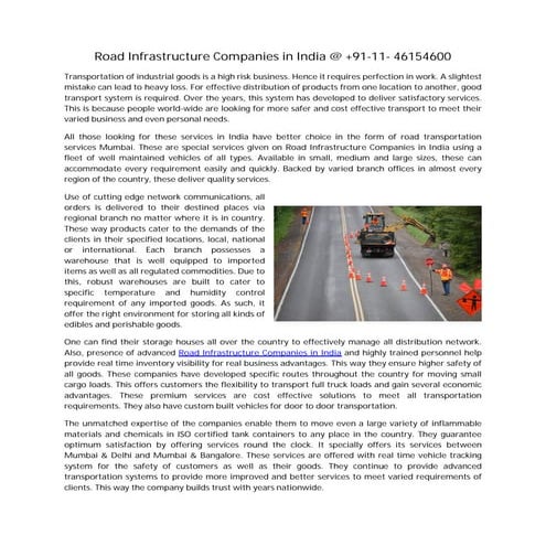 Infrastructure companies in mumbai (1) | PDF