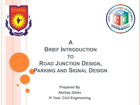 INTERSECTIONS IN TRAFFIC ENGINEERING | PPT