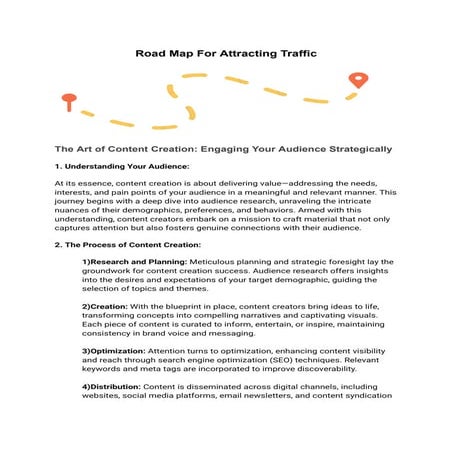 Road Map For Attracting Traffic . | PDF