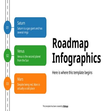 Roadmap Infographics by Slidesgo template | PPTX
