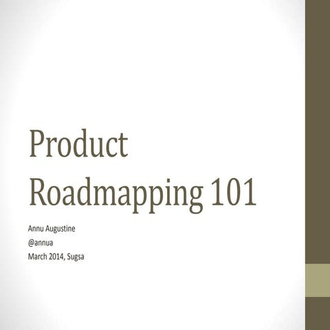 Roadmapping 101 | PPTX
