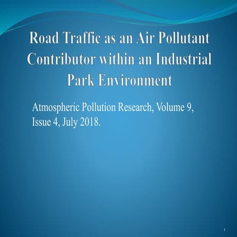 Road pollution | PPTX