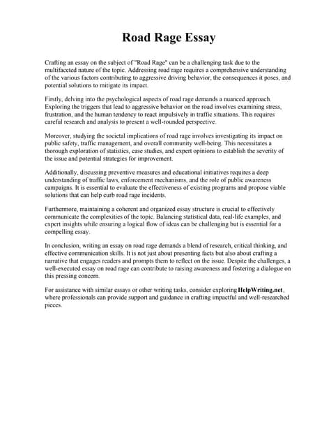 Distracted Driving Essay. North Central Michigan College | PDF