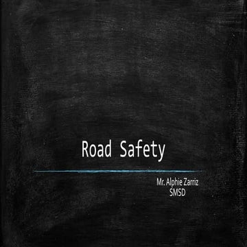Road safety | PPT