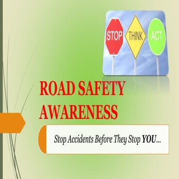 Road safety awareness | PPTX