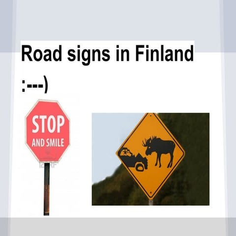 Finland Road Signs