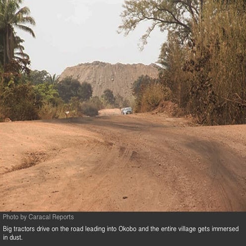 The road leading into Okobo | PPT