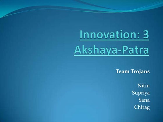 Akshya Patra Case Study | PPTX
