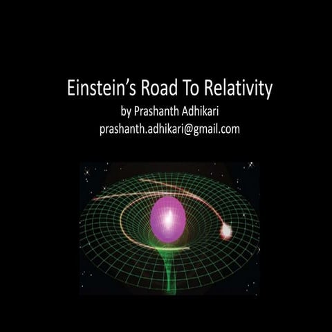 The Road to Relativity - High School Presentation | PPTX