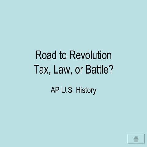 Road To Revolution | PPT