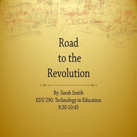 Road to revolution | PPTX