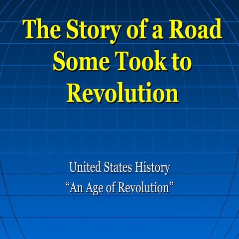 Road to revolution | PPT