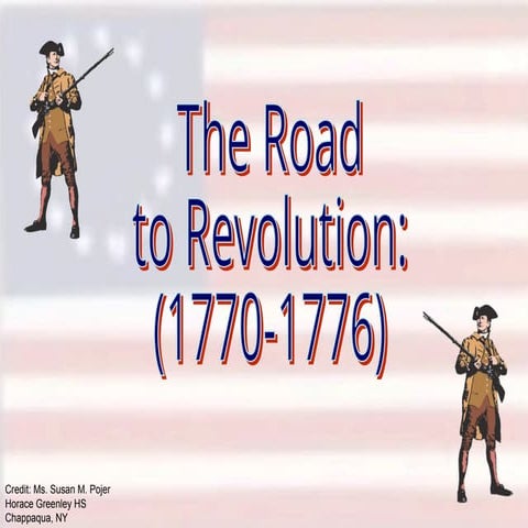Path to Independence: The Coming Revolution | PPT