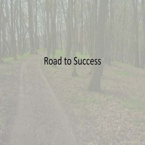Road to success | PPT