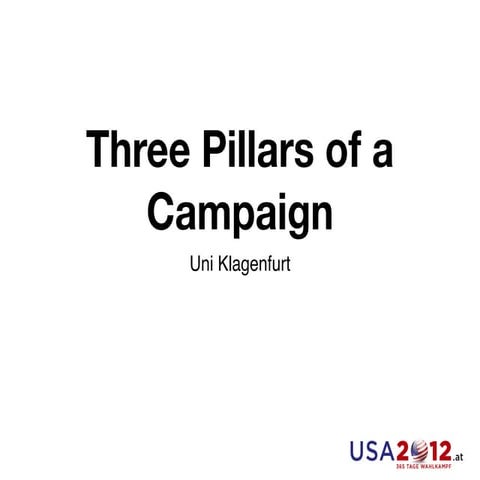 Three Pillars of a Campaign | PPT