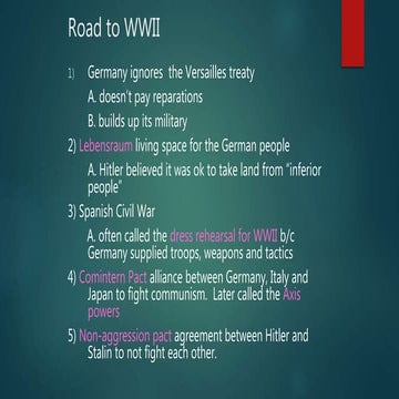 Road to wwii | PPT