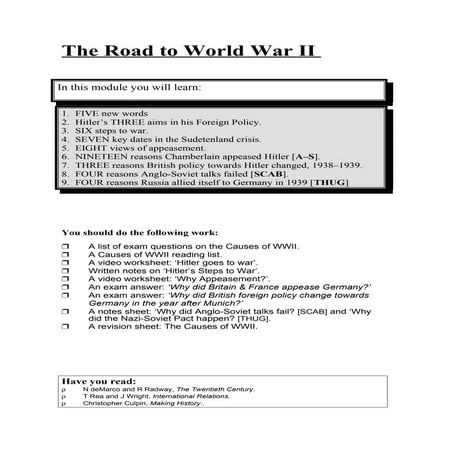 Road to WW2 | DOC | War and Conflicts