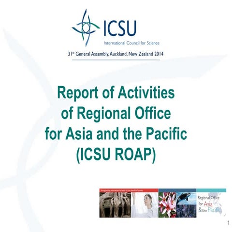 Activities of ICSU ROAP 2012 - 2014 | PPT