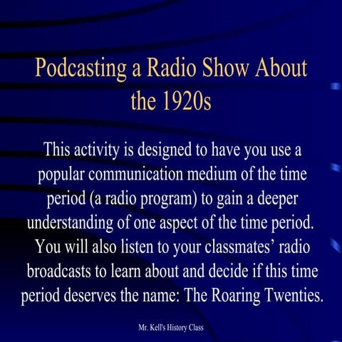 Roaring 20s Podcast | PPT