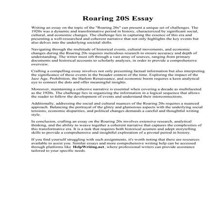 Roaring 20S Essay.pdf
