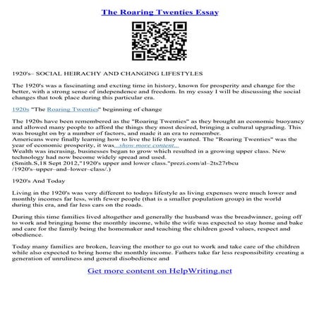 Roaring Twenties Essay | PDF | Jazz | Music