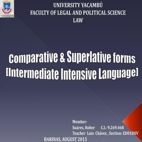 Comparative & Superlative forms | PPT