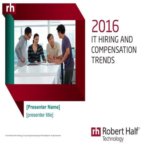 Robert Half Technology 2016 Salary Guide | PDF