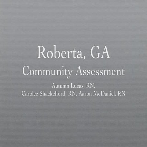 Roberta Presentation (PDF version) | PDF | Healthcare Industry | Industries