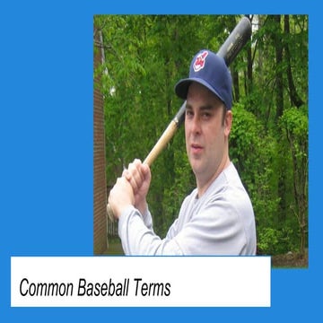 Robert Berwick - Common Baseball Terms | PDF
