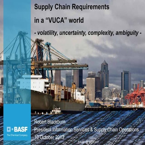 Robert Blackburn “Evolving Supply Chain Requirements” | PDF