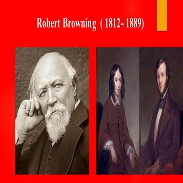 Robert Browning ( 1812- 1889) victorian poet.pptx
