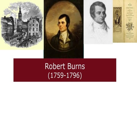 Robert Burns english poet and writer best for students | PPT