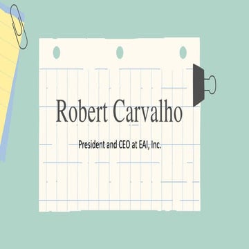 Robert Carvalho - An Exceptional Entrepreneur - Florida.pdf
