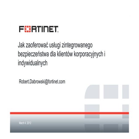 PLNOG 8: Robert Dąbrowski - Jak zaoferować usługi zintegrowanego ...