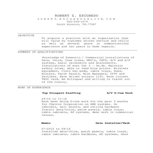 Resume Final 1 | DOC