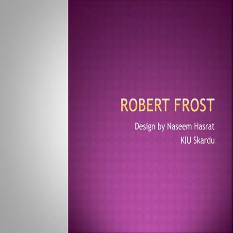 Robert frost | PPT