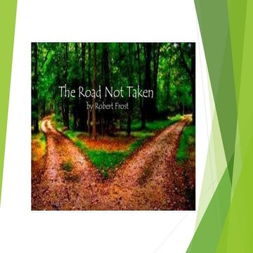 Robert Frost - The Road not Taken.pdfvkvjcccjvcuuckcvivivi | PDF