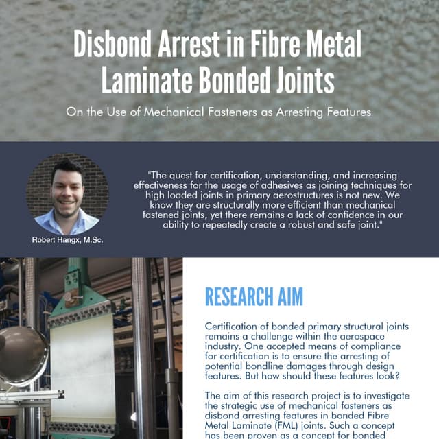 Disbond Arrest in Fibre Metal Laminate Bonded Joints | PDF