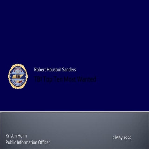 Robert Houston Sanders | PPT