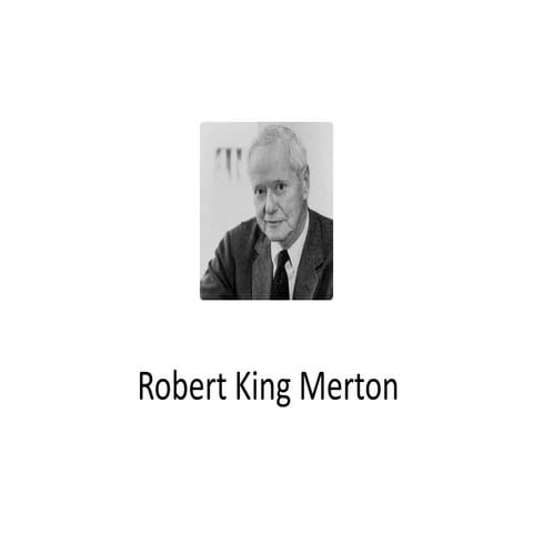 Robert K. Merton | PPTX