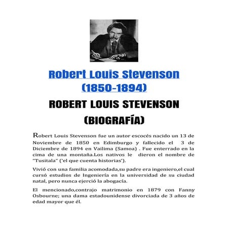 Robert Louis stevenson | PDF