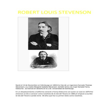 Robert louis stevenson | PDF