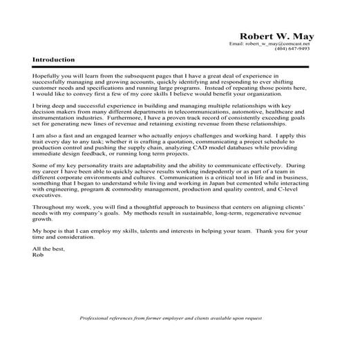 Robert May Resume | DOC