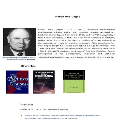 Robert mills gani | DOCX | Education