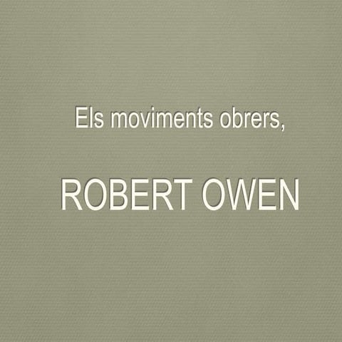 Robert Owen | PPT