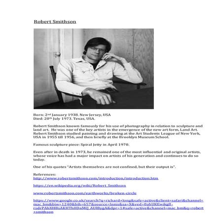 Robert Smithson | DOCX